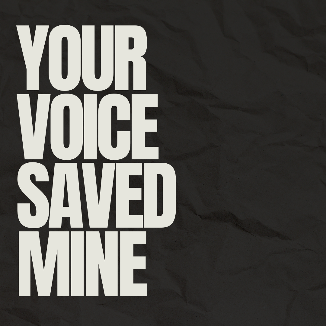 Your voice saved mine - Plain Sight - Jonathan Ayling